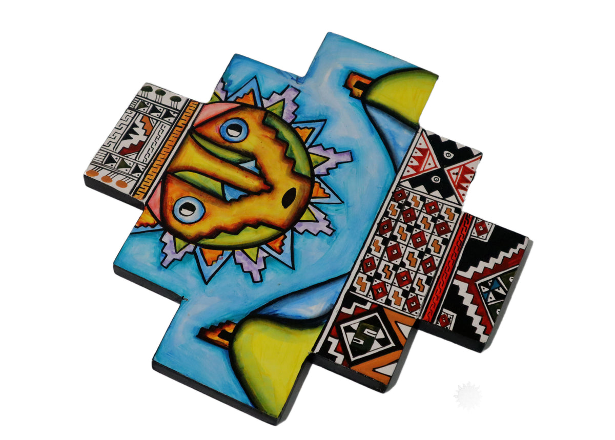 Chakana or Inca Cross Wooden Wall Hanging "Sun" – Last Inca Depot